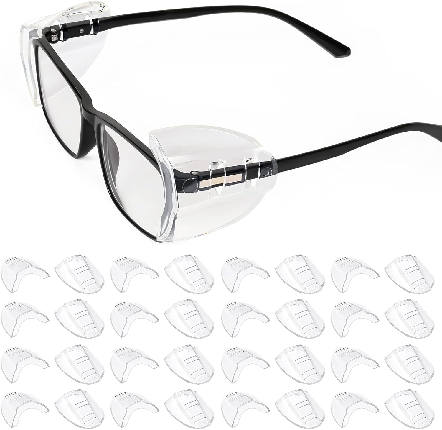 AMZVIO 16 Pairs Eye Glasses Side Shields for Prescription Glasses, Slip ...