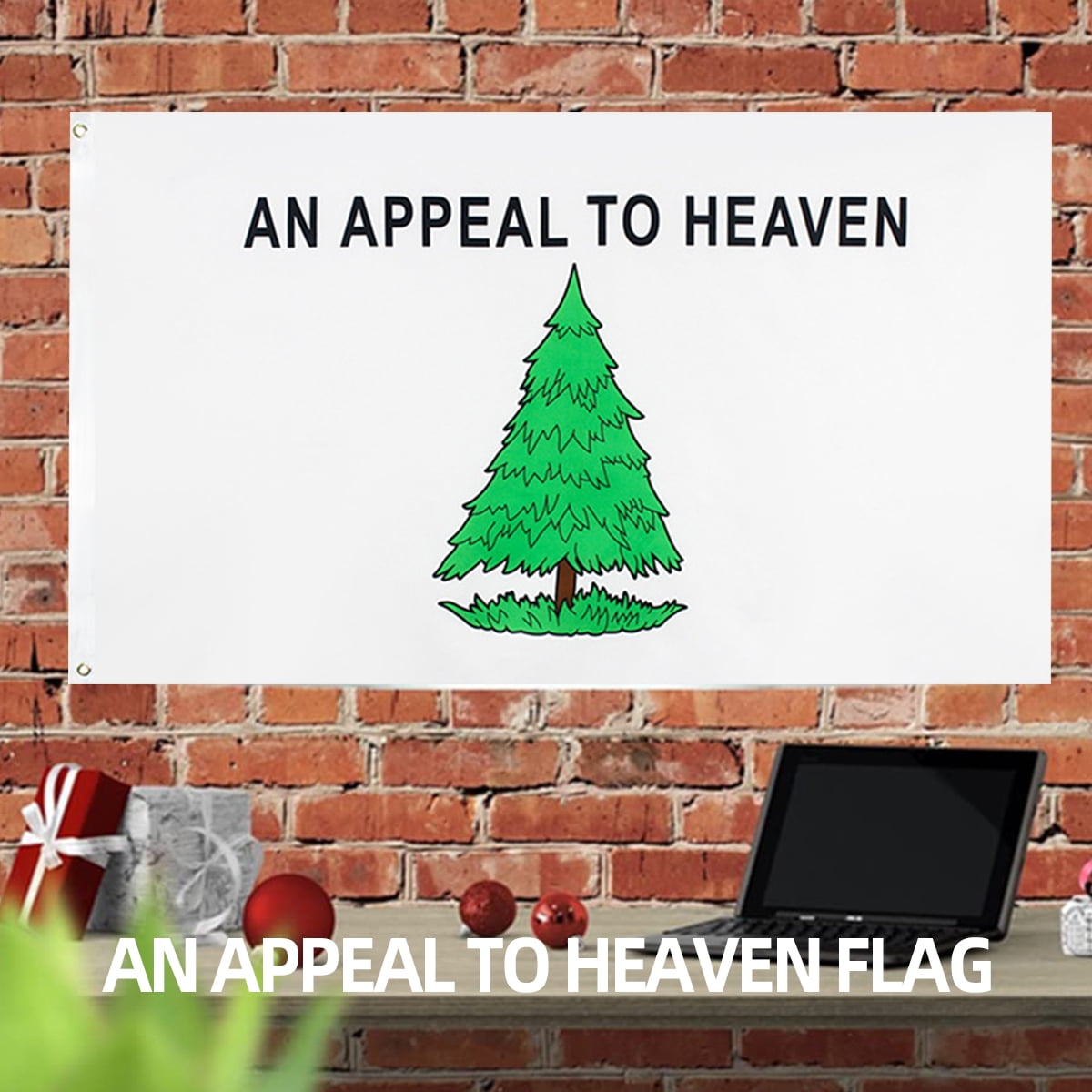 AN APPEAL TO HEAVEN Flag 3x5 ft Realistic Pine Tree American Revolution ...