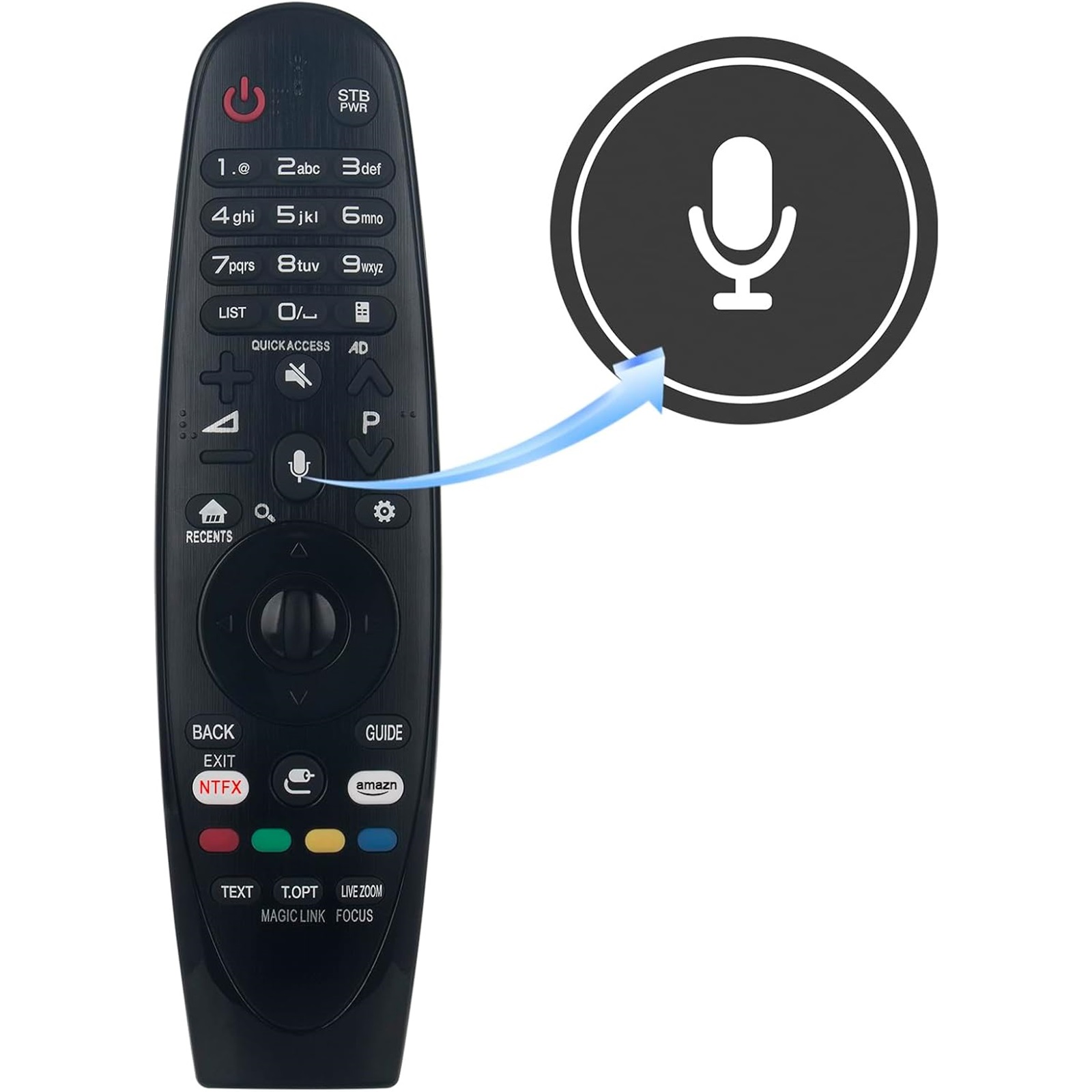 AN-MR650A Replace TV Remote Control with Voice Cursor Button fit for LG ...