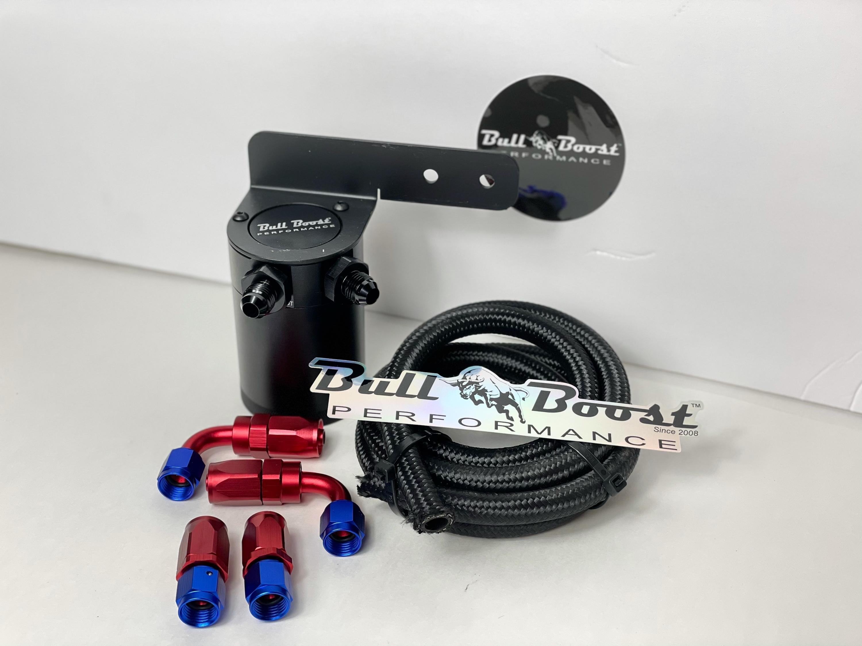 AN6 Motor Oil Catch Can 5ft Hose Kit and Fittings Universal -AN6 ...