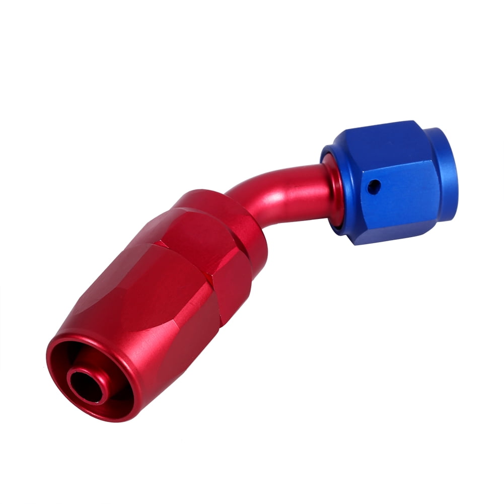 AN6 Racing Oil / Fuel Line Hose End Swivel Male Fitting Adapter Blue ...
