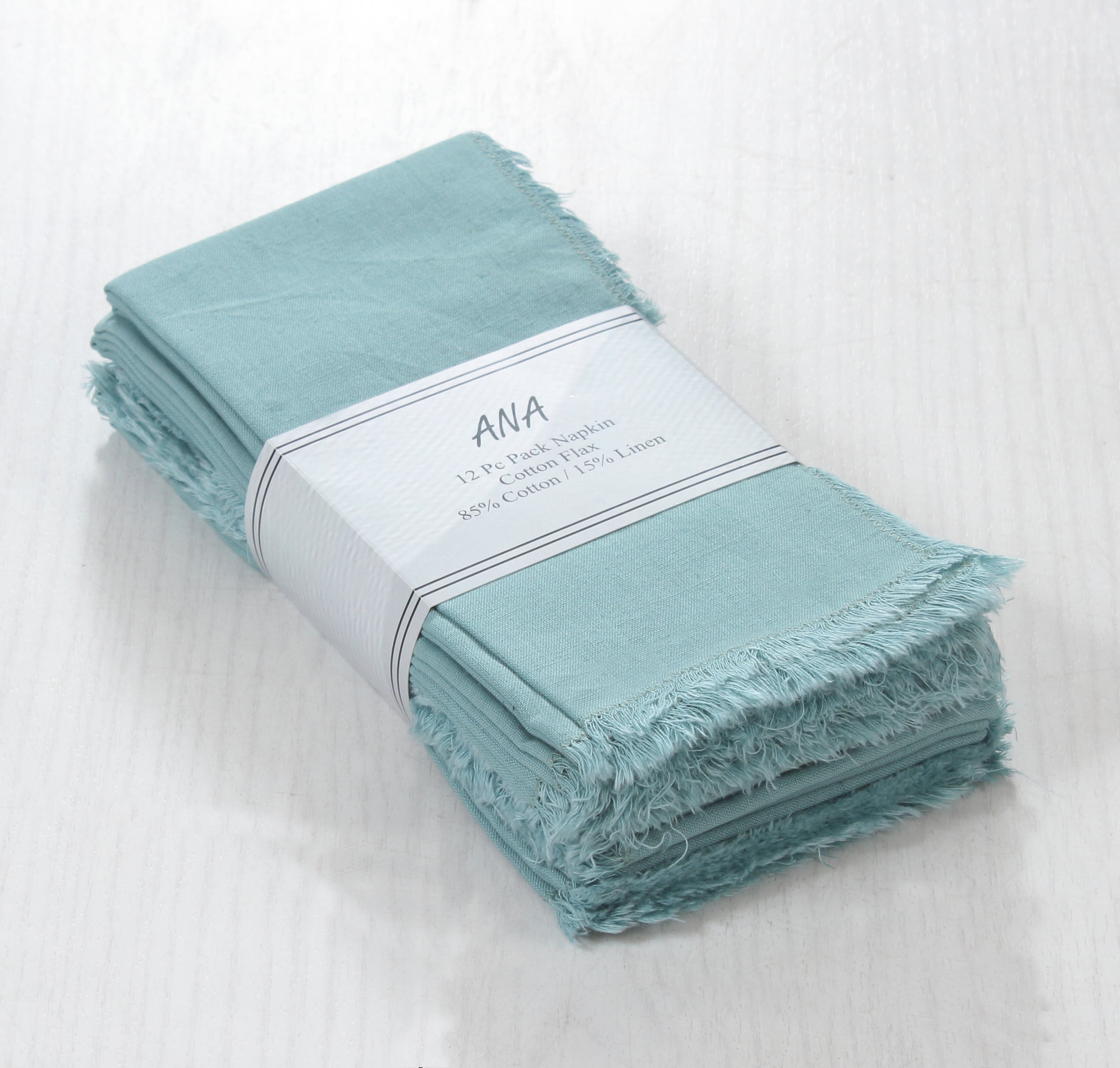 ANA Blue Cloth Napkins Set of 12 18x18 inch Cotton Dinner Napkins ...