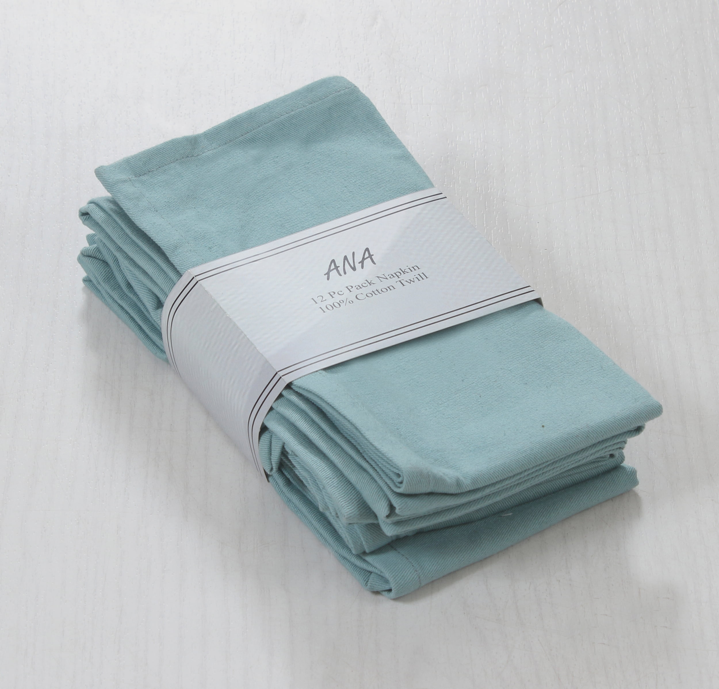 ANA Blue Cotton Cloth Napkins Set of 12 18x18 inch Cotton Dinner ...