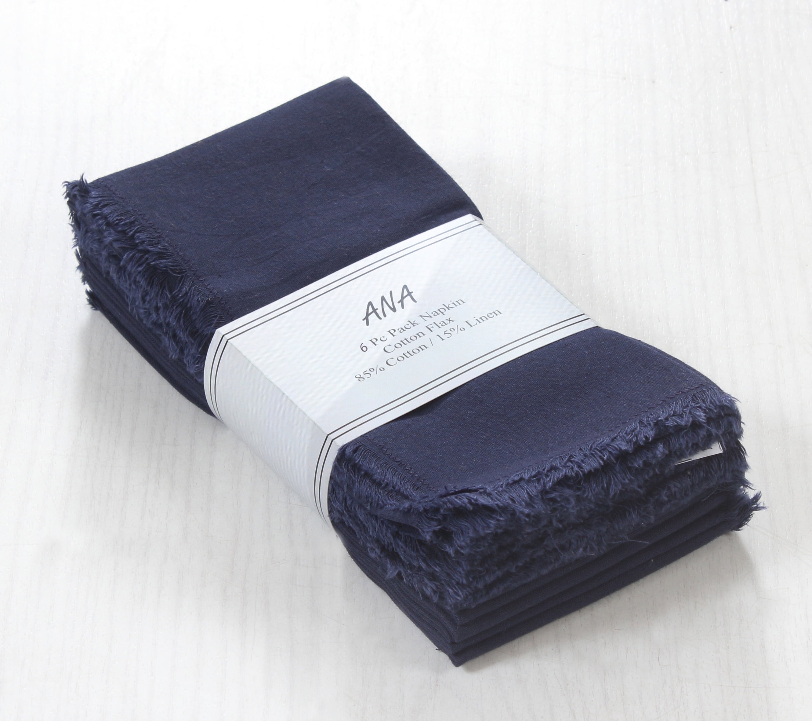 ANA Navy Cloth Napkins Set of 6 18x18 inch Cotton Dinner Napkins ...