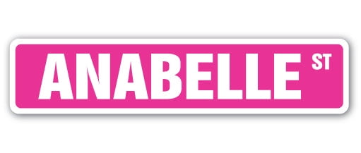 ANABELLE Street Sign Childrens Name Room Sign | Indoor/Outdoor | 36 ...