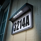 ANALEMA Solar LED Illuminated Outdoor House Numbers, Waterproof Metal ...