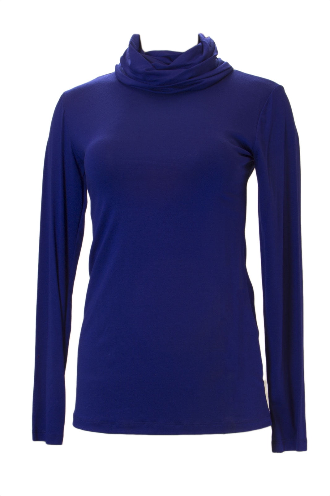 ANALILI Women's Long Sleeve Turtleneck Top 430J10 Sz X-Large Royal Blue ...