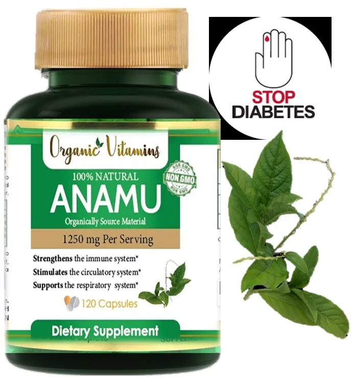ANAMU 1250mg BETTER STRONGER LOW SUGAR CONTROL CIRCULATORY ANAMU ...