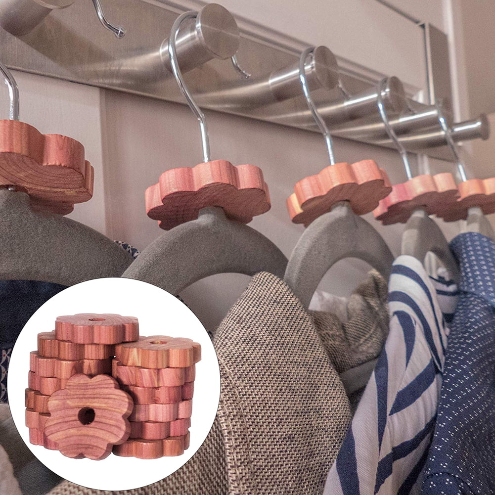 Ludlz 20-Pack Aromatic Red Cedar Blocks for Clothes Storage, Hanger ...