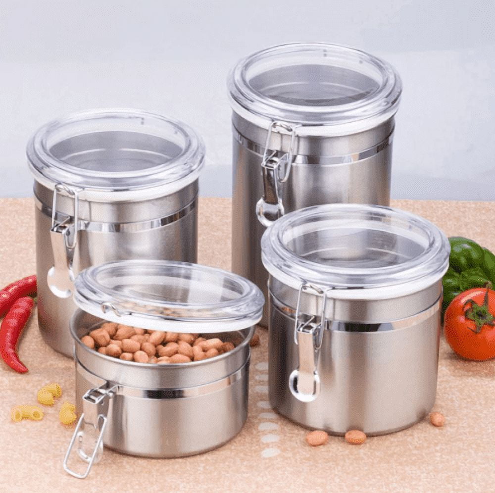 ANANJING Stainless Steel Preserve Food Storage Canister with Airtight ...