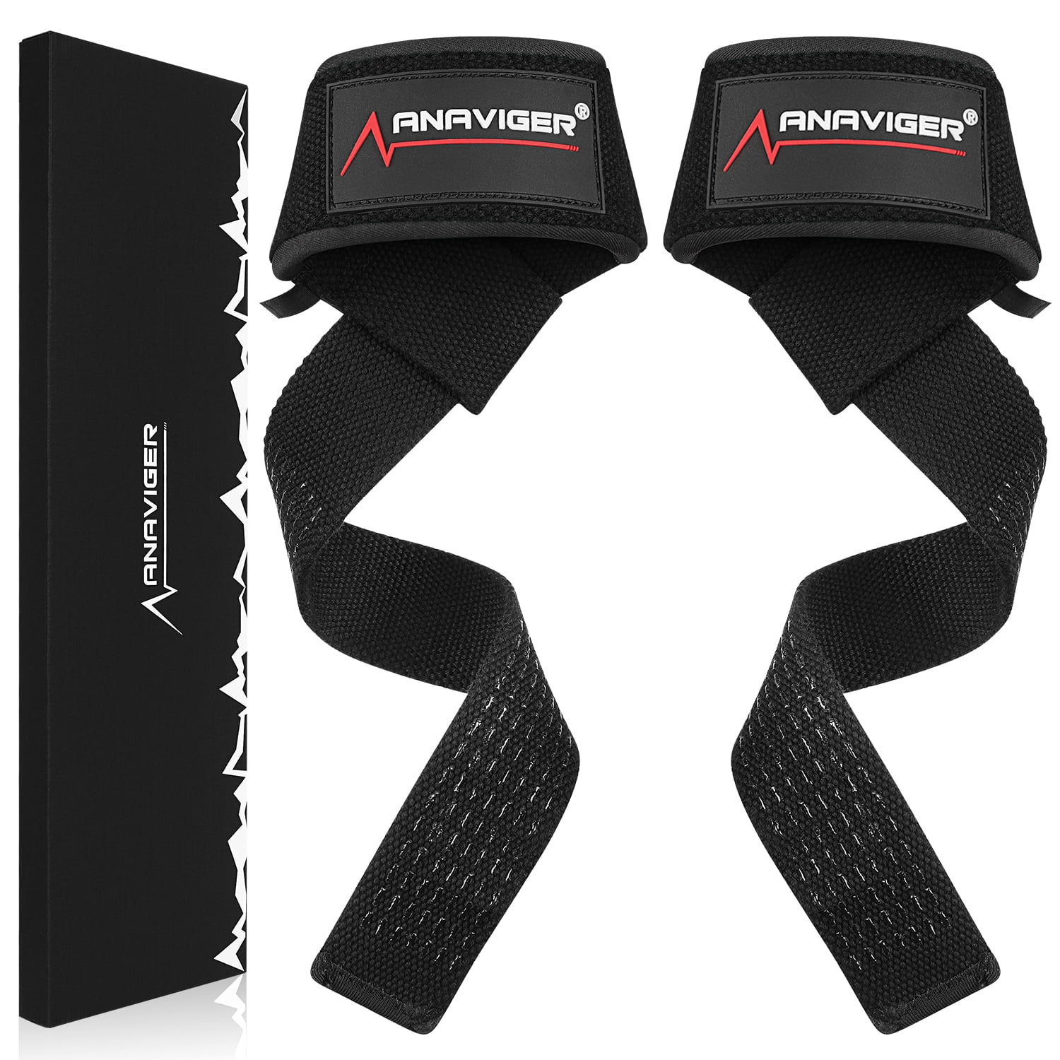 ANAVIGER Workout Lifting Fitness Wrist Straps Gym for Weights and ...