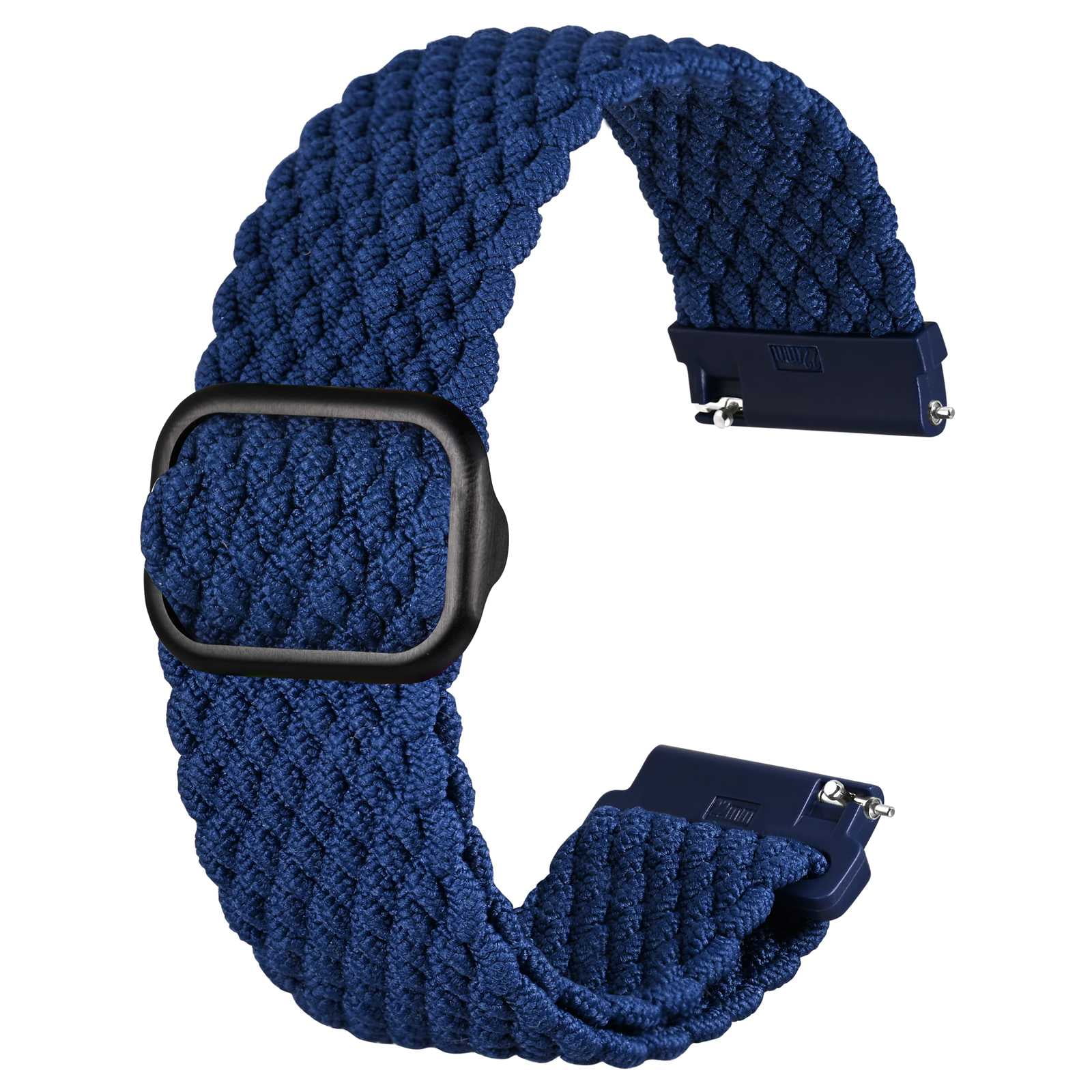 ANBEER 24mm Braided Nylon Solo Loop Watch Band,Stretchy Quick Release ...