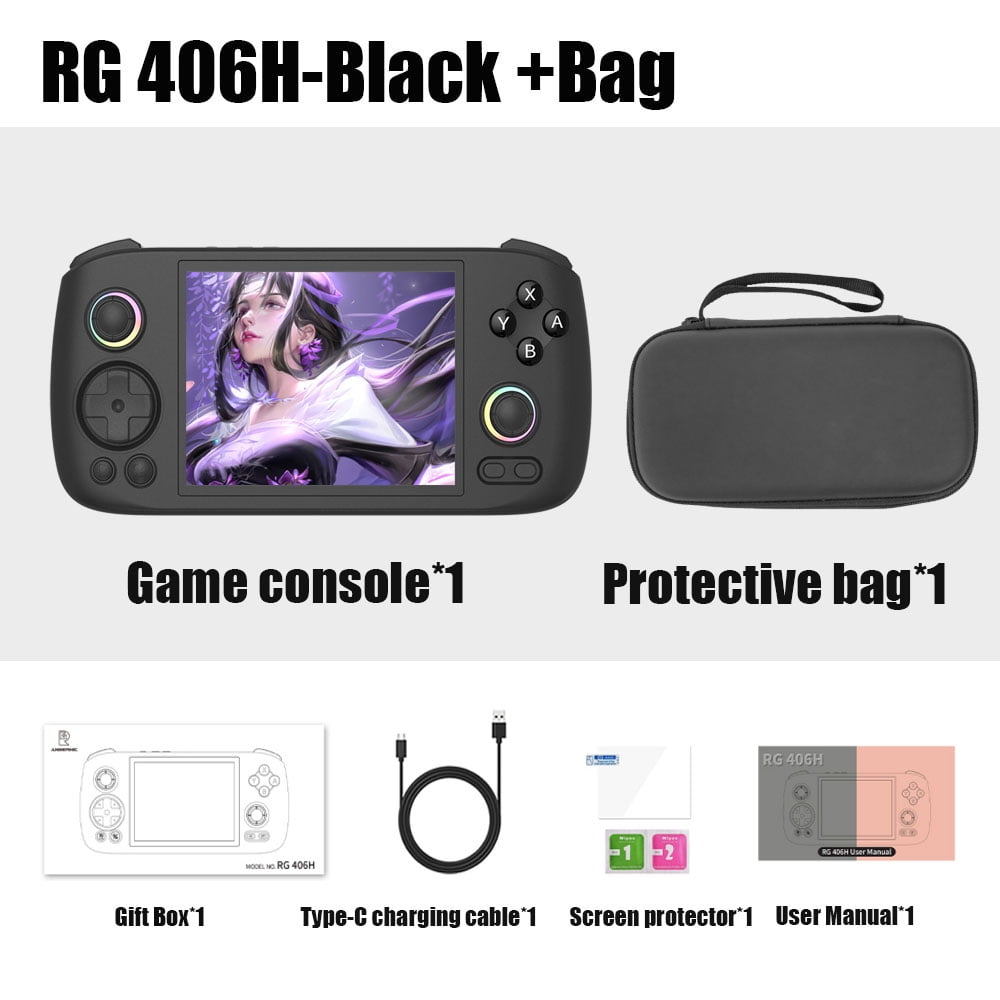 ANBERNIC RG406H Handheld Game Console 4 Inch IPS Multi-touch Screen ...