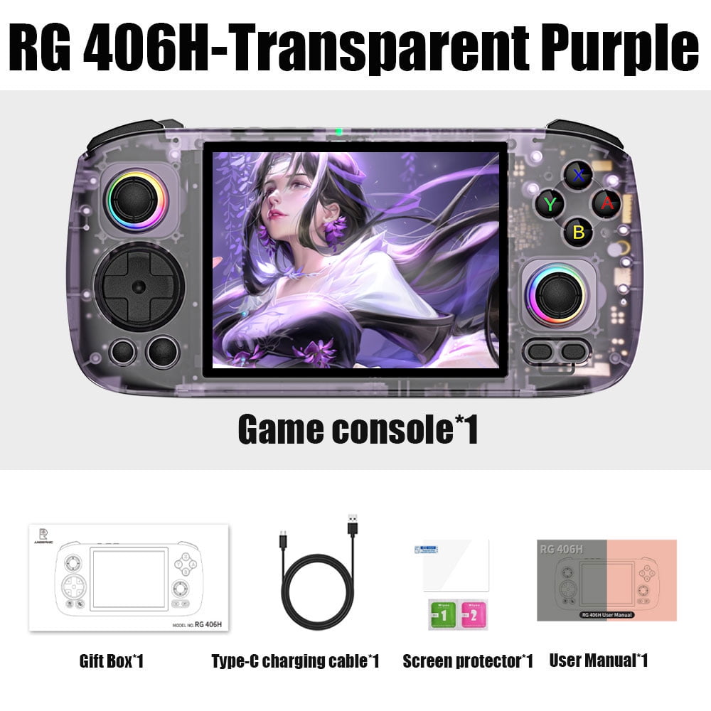 ANBERNIC RG406H Handheld Game Console 4 Inch IPS Multi-touch Screen ...