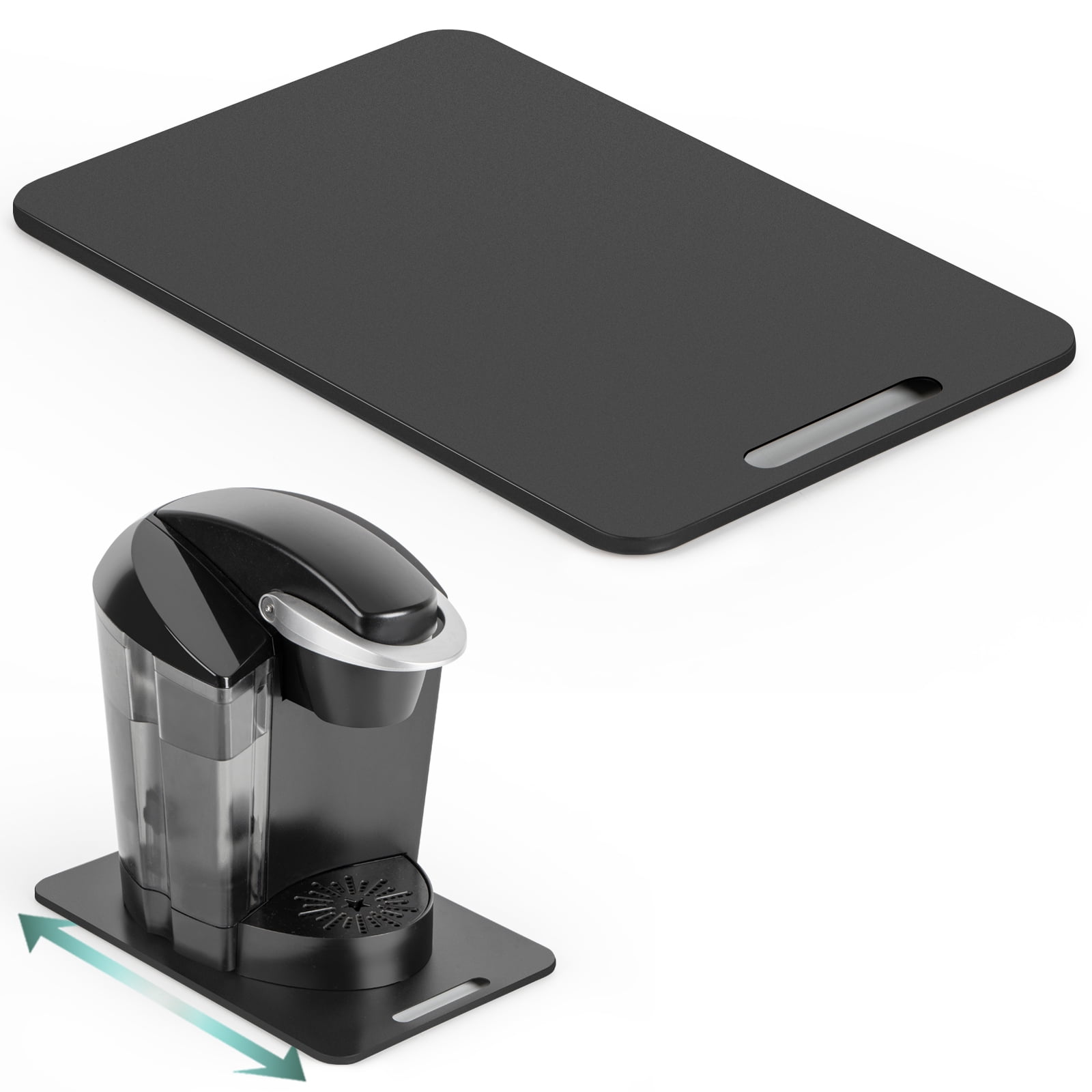 ANBOXIT Metal Appliance Slider, Sliding Tray for Coffee Maker,360 ...