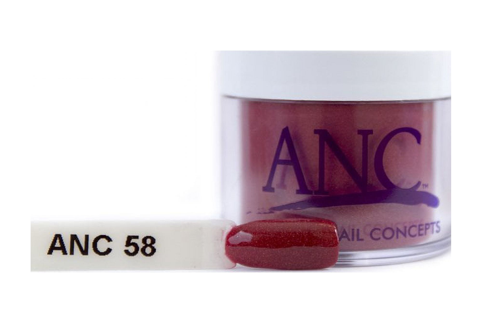 ANC Dip 58 2 oz #58 Metallic Dark Red - Walmart.com