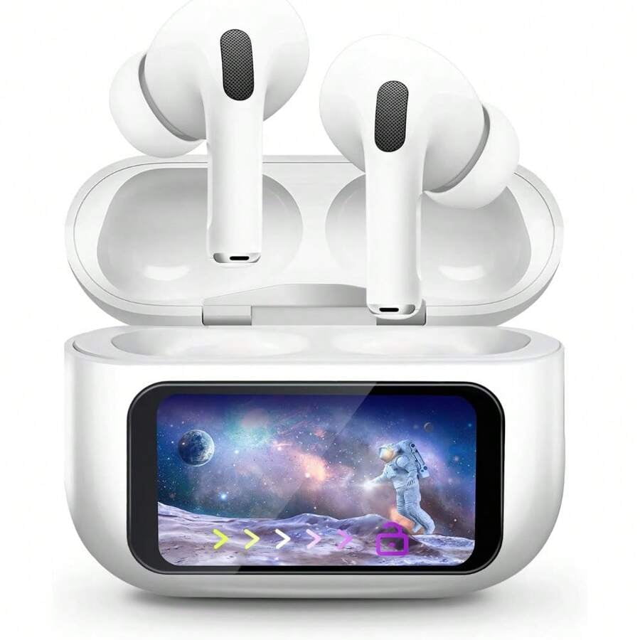 ANC Touch Screen Earbuds, Wireless Earbuds, ANC Earbuds Noise Cancelling Earbuds, Noise ...