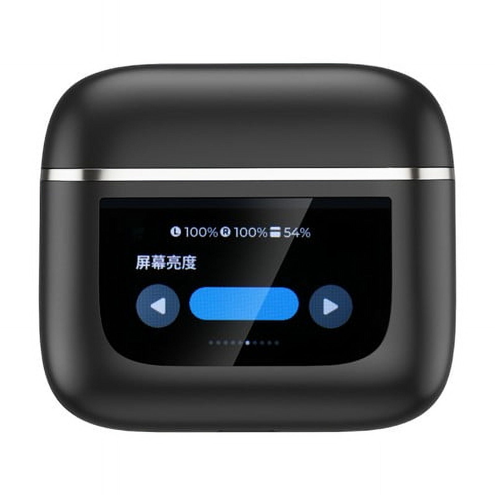 ANC Wireless Bluetooth Headphones LCD Touch Screen Visible Earphones ...