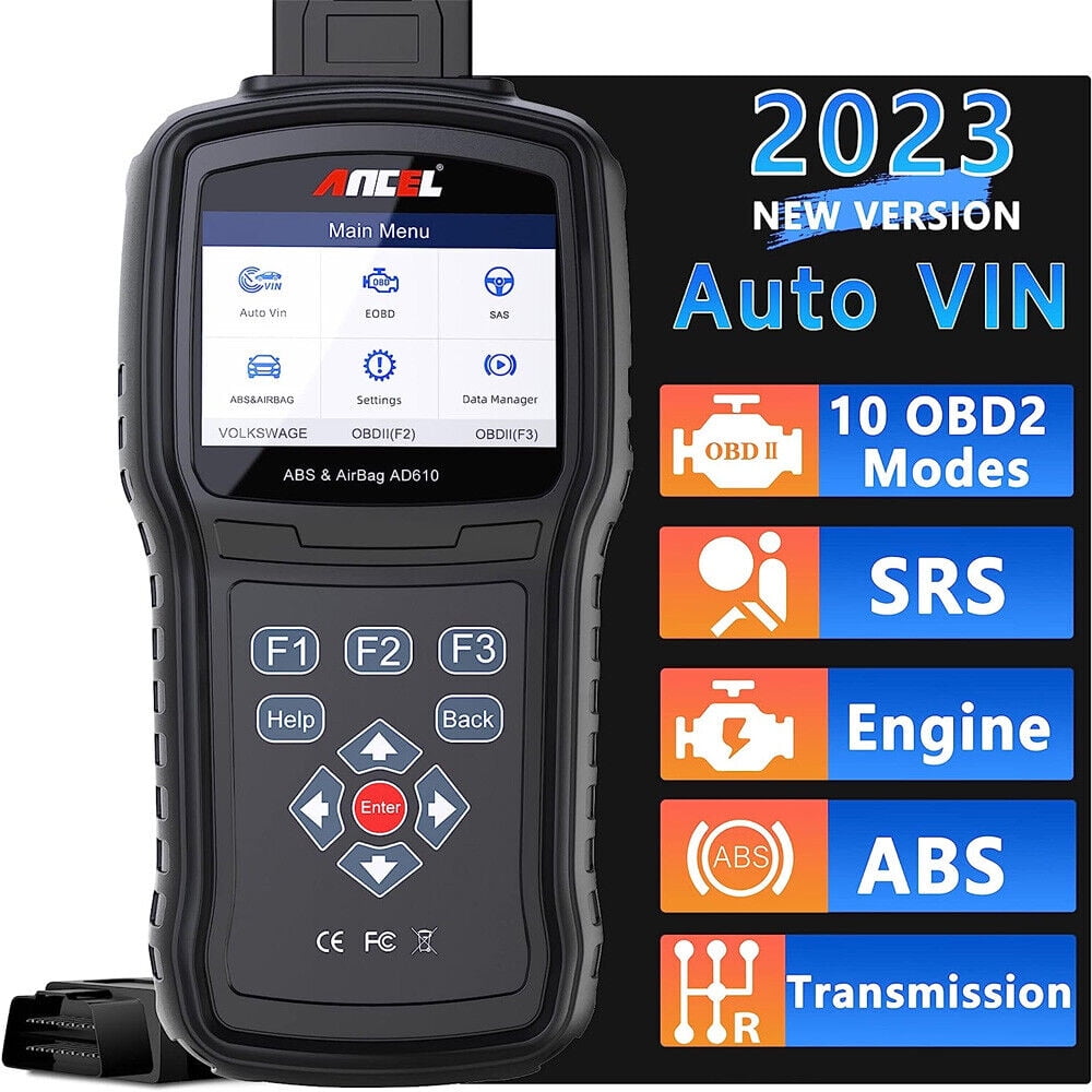 ANCEL AD610 Plus Bi-Directional OBD2 Scanner, ABS/SRS/SAS Diagnostic ...