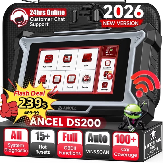 ANCEL Bidirectional Wireless OBD2 Scanner, Full System Diagnosis, WiFi ...
