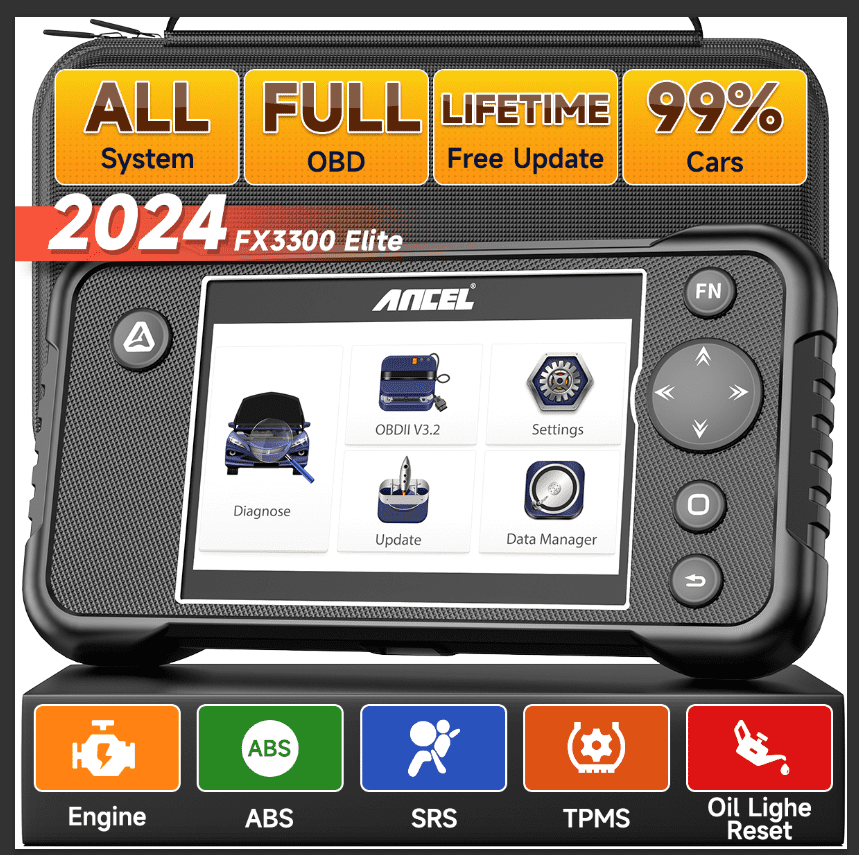 ANCEL FX3300 Elite OBD2 Scanner Code Readers Scan Tools, OE-Level Full System Car Diagnostic ...