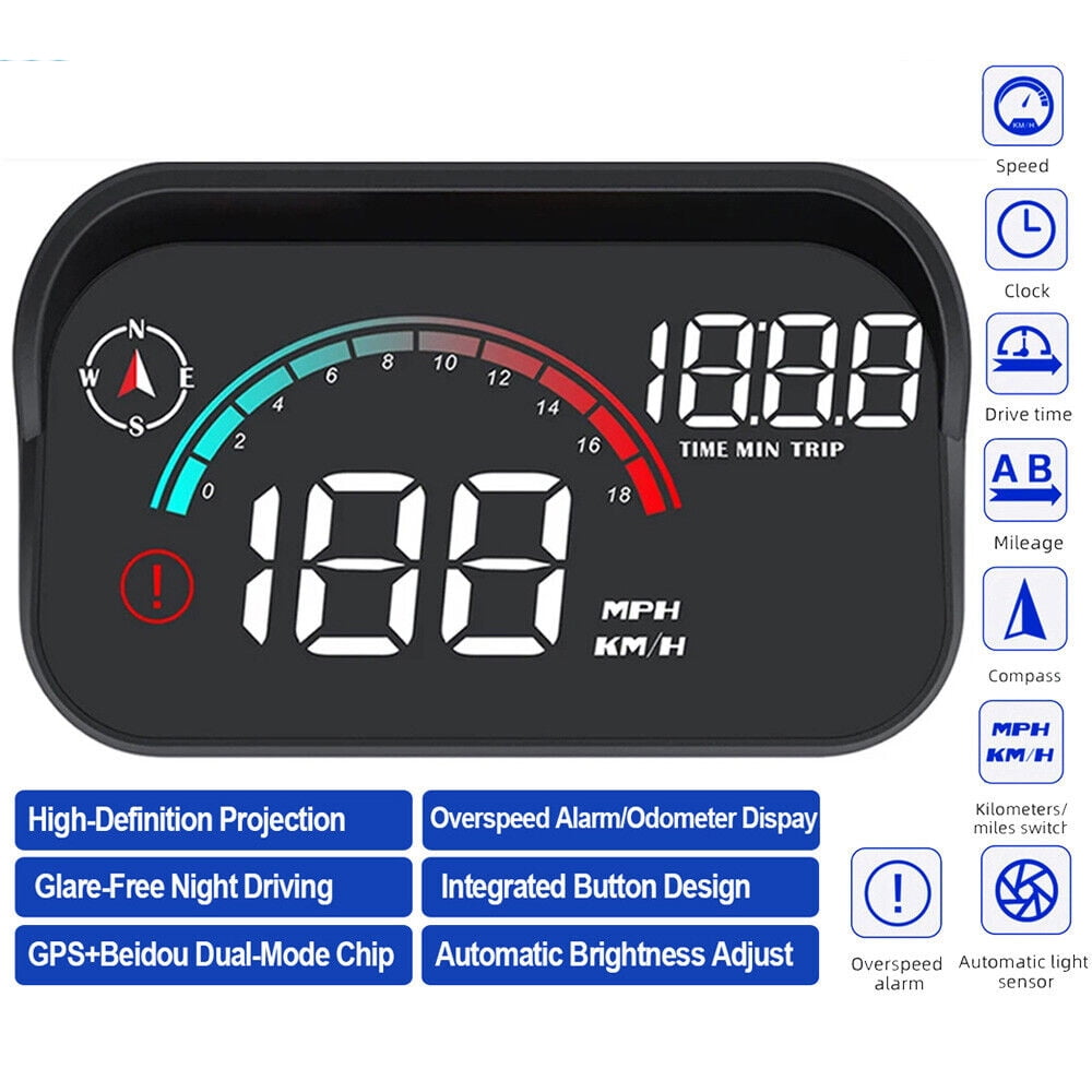 ANCEL M22 Auto HUD Head up Display mph/km Geschwindigkeit Anzeige Alarm ...