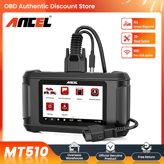 ANCEL MT510 Motorcycle Scanner for BMW/DUCATI/Harley Full System ...