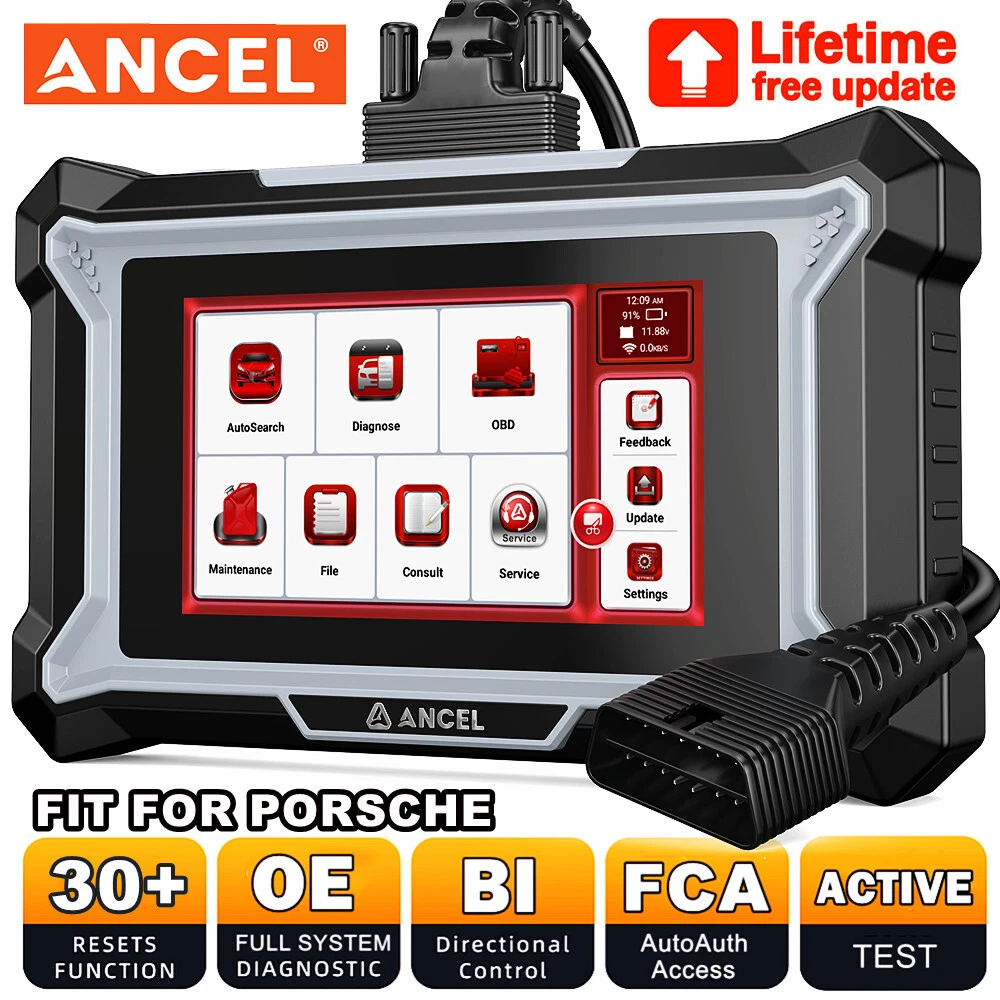 ANCEL OBD2 Scanner Bidirectional Car All System 30+ Resets Diagnostic ...