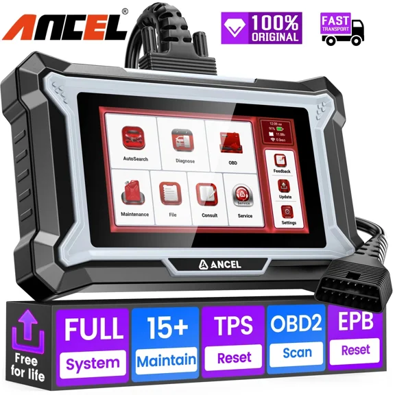 ANCEL OBD2 Scanner AD410 Pro, Battery Tester, Diagnostic Scan Tool ...