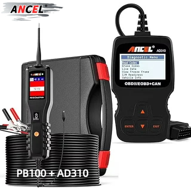 ANCEL PB100 Automotive Power Circuit Tester Probe with ANCEL AD310 ...