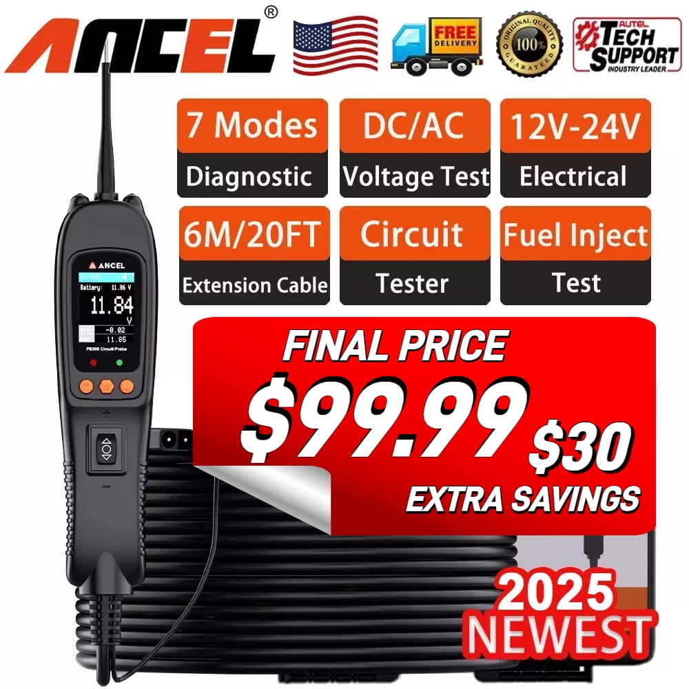 ANCEL PB500 Automotive Probe Tester Automotive Circuit Probe Kit Fuel ...