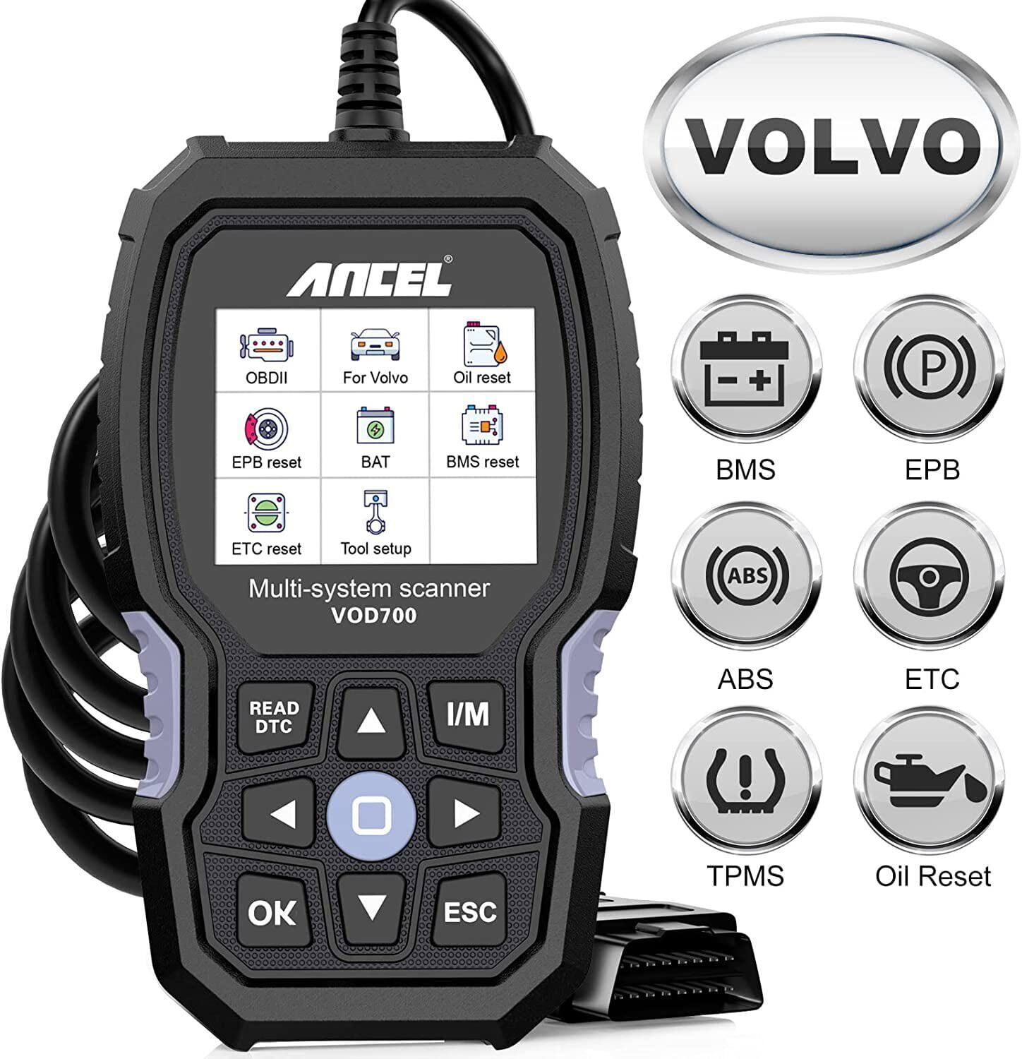 Professional OBD2 Scanner for VOLVO - ABS, SRS, EPB, Chile | Ubuy