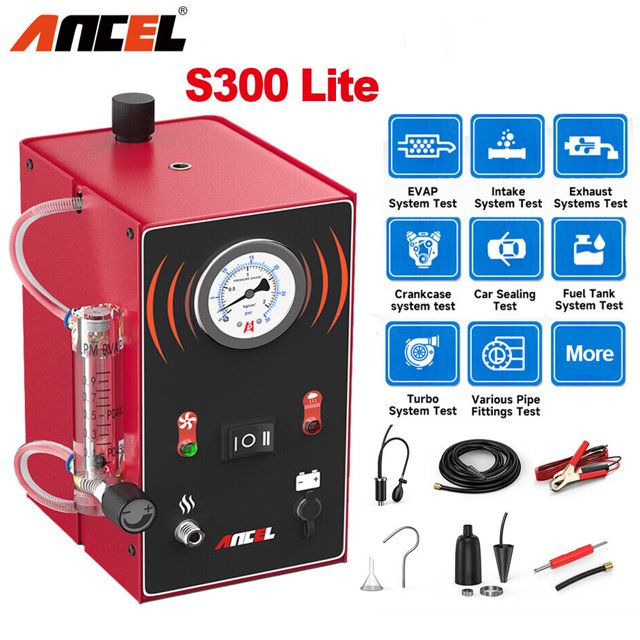 Free Shipping! ANCEL S300 Lite Car Smoke Leak Detector EVAP Pipe ...