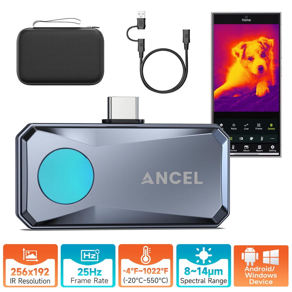 ANCEL Thermal Imaging Camera External Infrared Thermal Imager for ...
