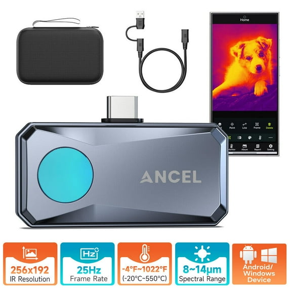 ANCEL Thermal Imaging Camera External Infrared Thermal Imager for ...