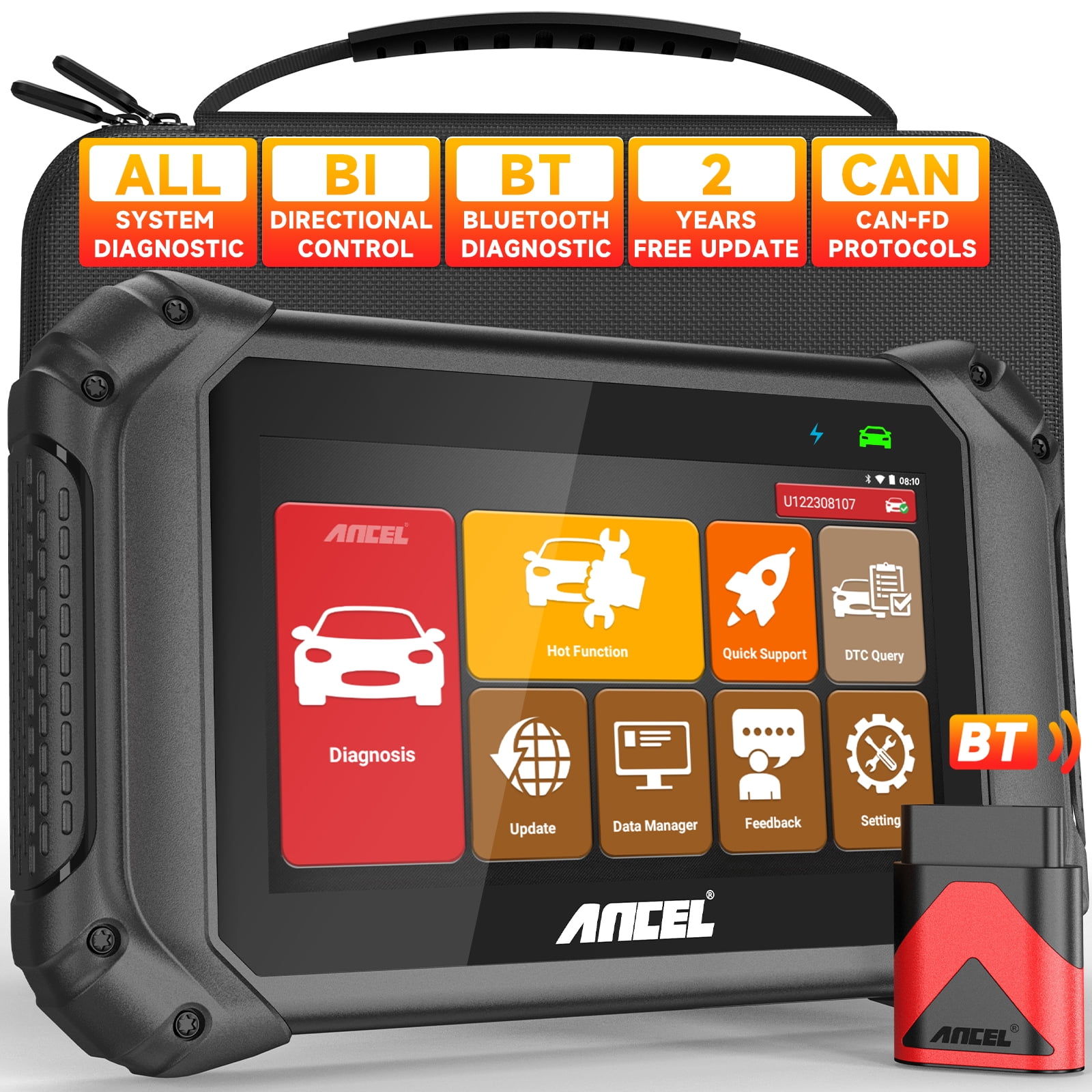 ANCEL V5 BT Bidirectional Test OBD2 Scanner Automotive Scanner All ...