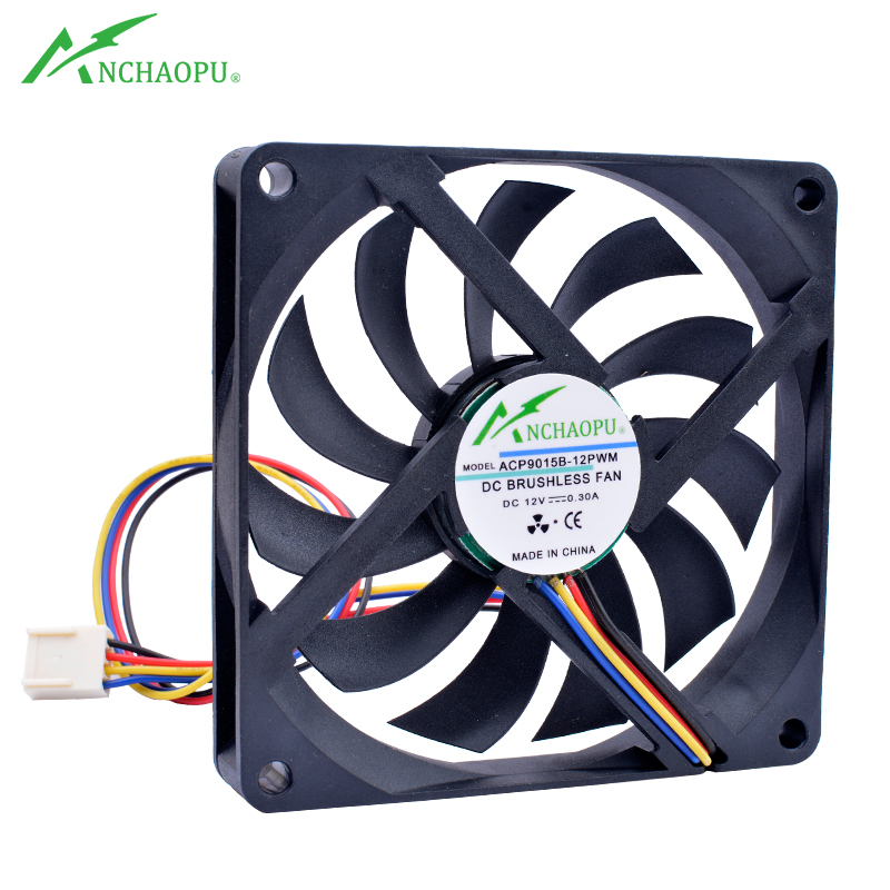 ANCHAOPU 9015 9cm 92mm fan 92x92x15mm DC12V 0.30A Dual ball bearing ...