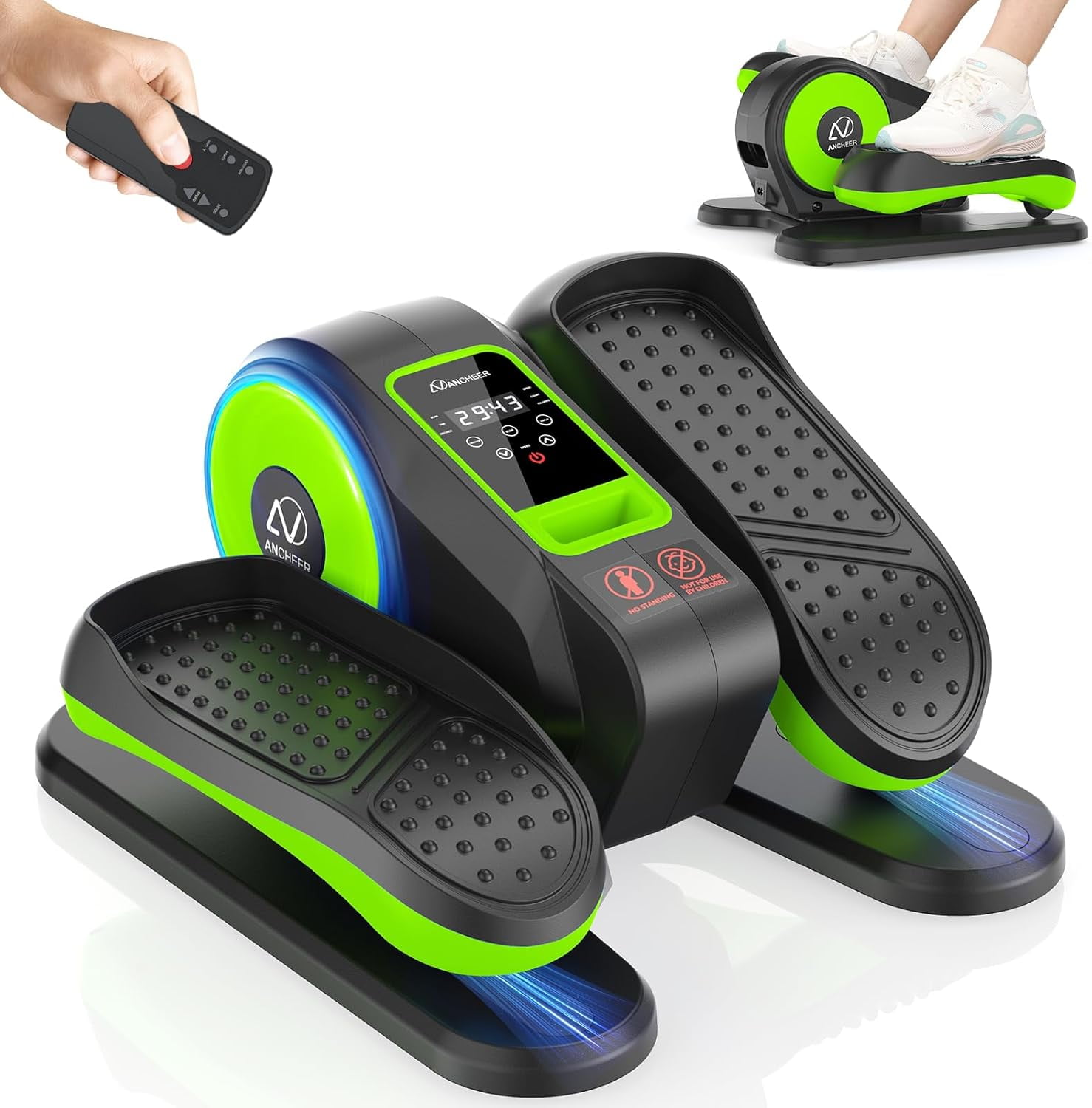 ANCHEER Under Desk Elliptical, Electric Leg Exerciser While Sitting for ...