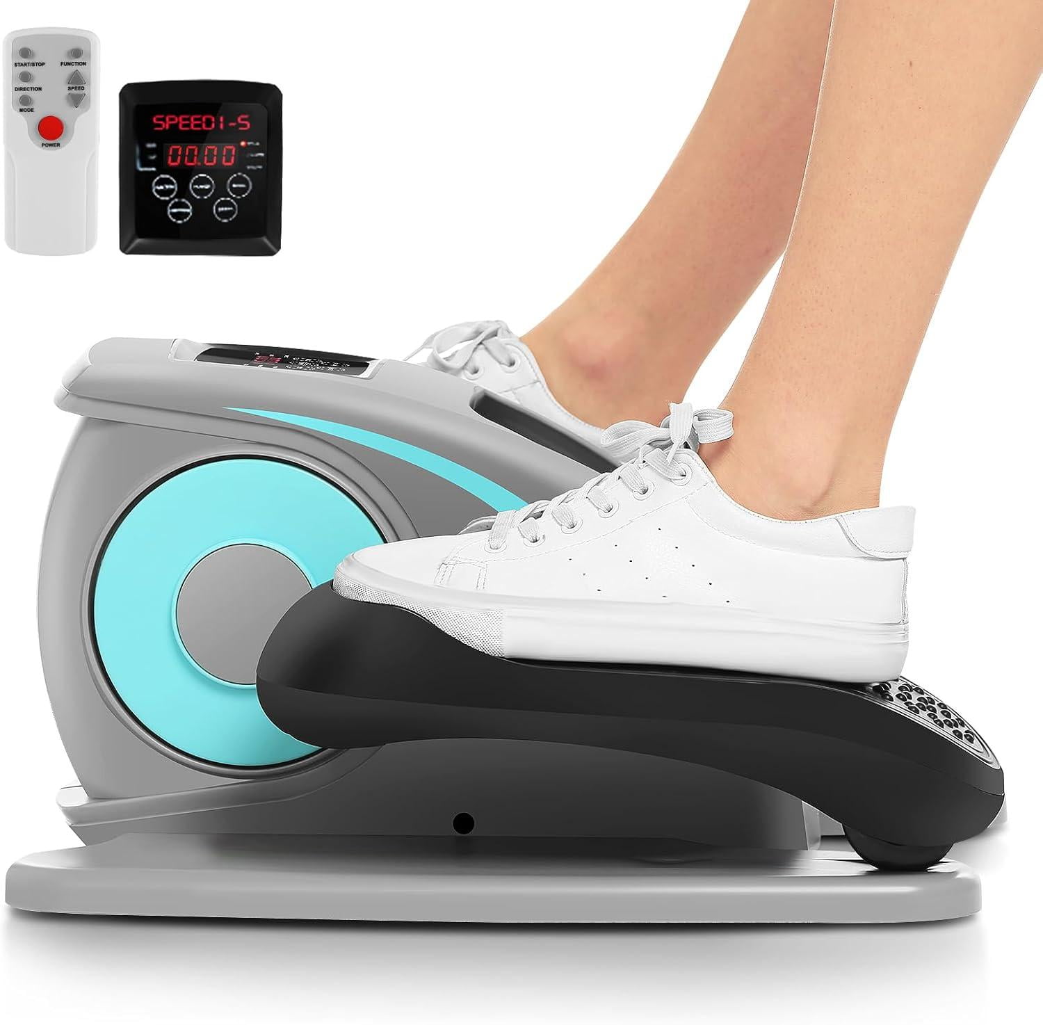 ANCHEER Under Desk Elliptical Machine - Quiet Pedal Exerciser for ...