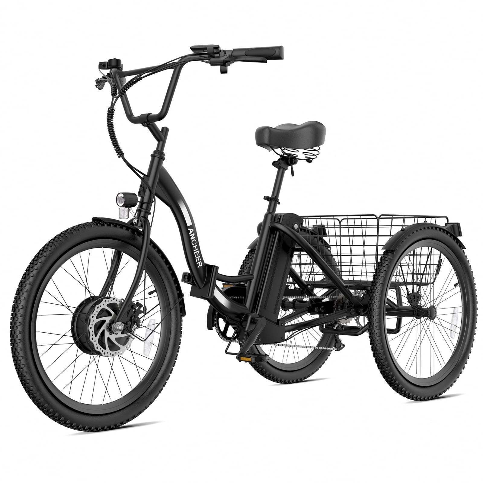 ANCHEER Electric Tricycle for Adults,24" Folding Electric Trike,3 ...
