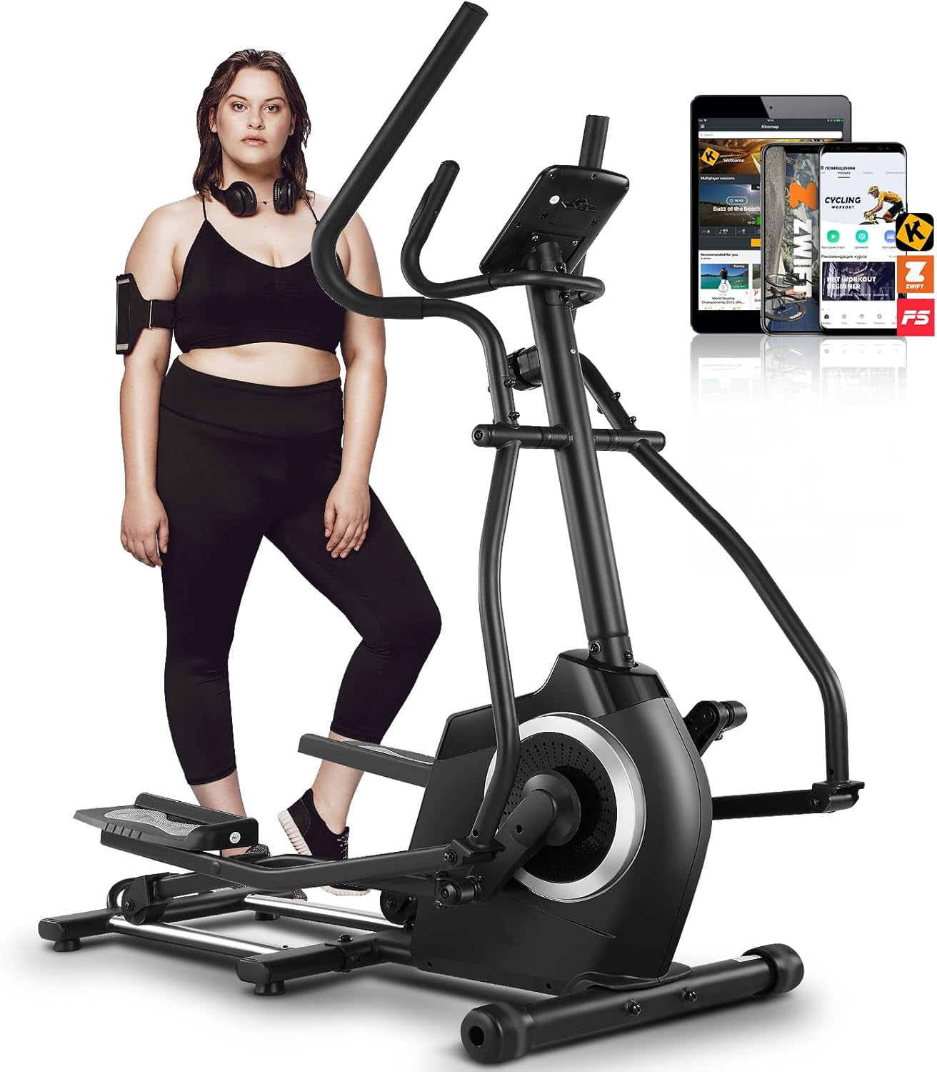 ANCHEER Elliptical Exercise Machine, Elliptical Machine for Home Gym ...