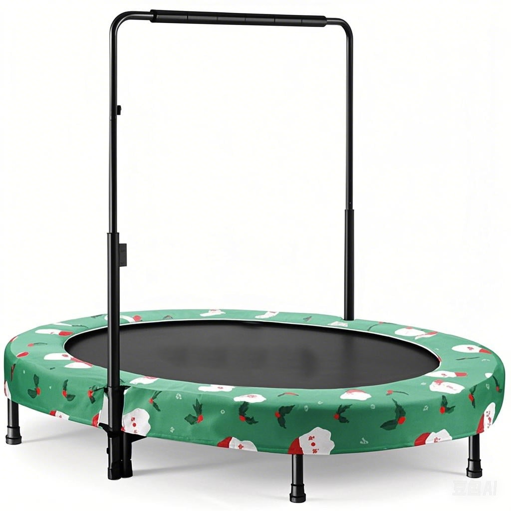 ANCHEER Trampoline, Double Kids Trampoline Rebounder with Adjustable ...