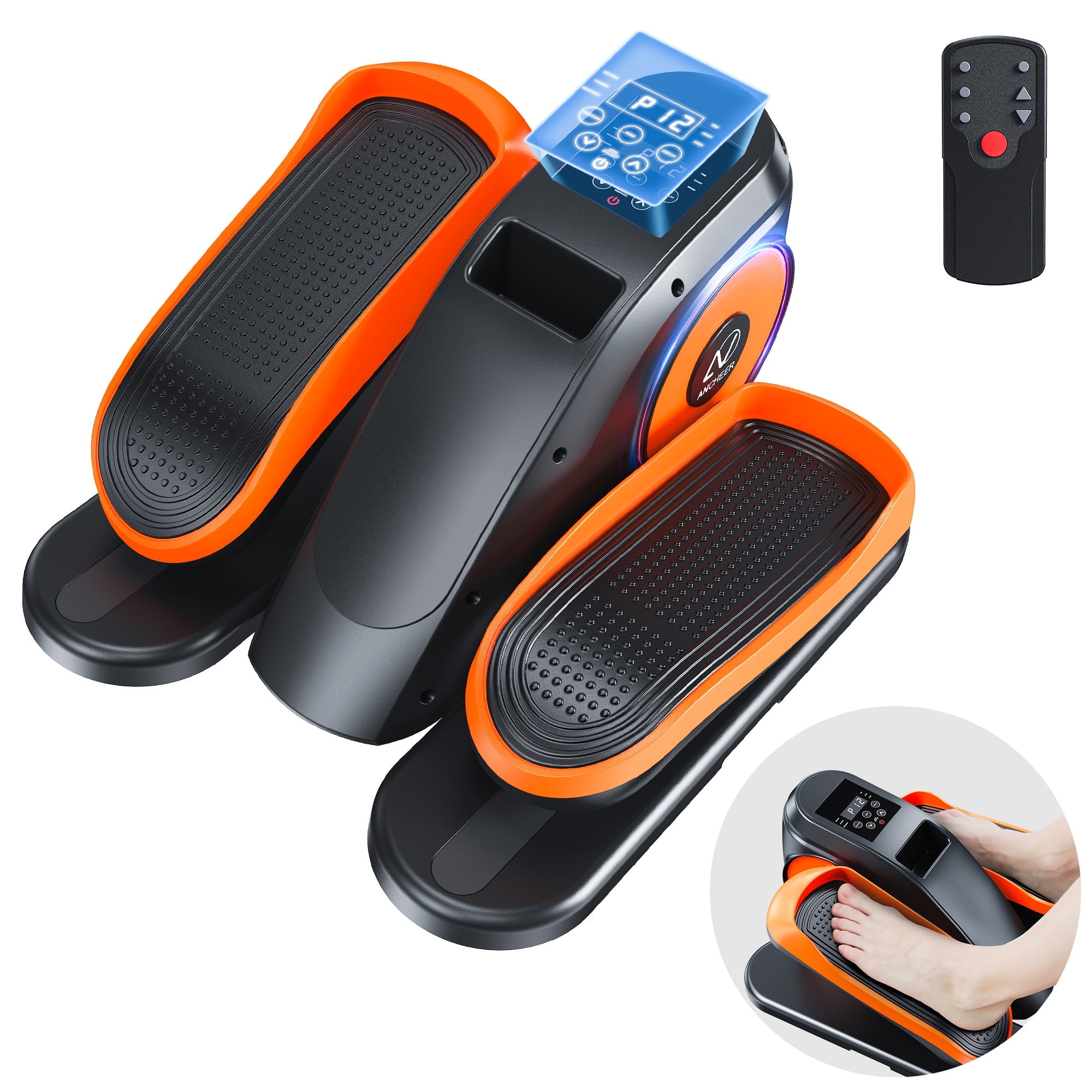 ANCHEER Under Desk Elliptical Machine for Seniors & Adults, Compact ...