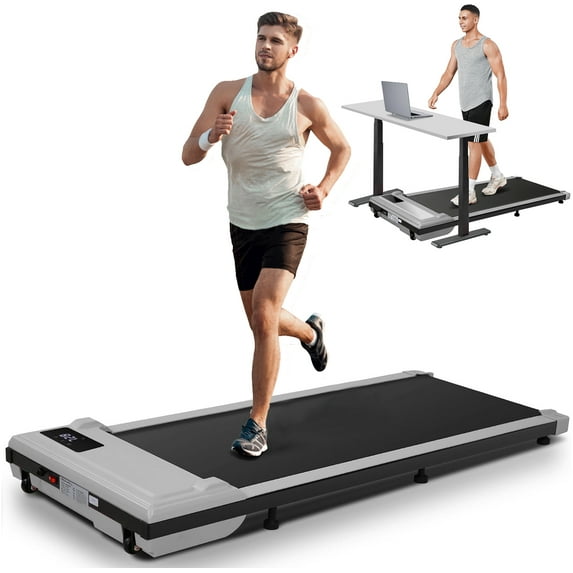ANCHEER Under Desk Ultra Thin Portable Treadmill with Remote Control ...