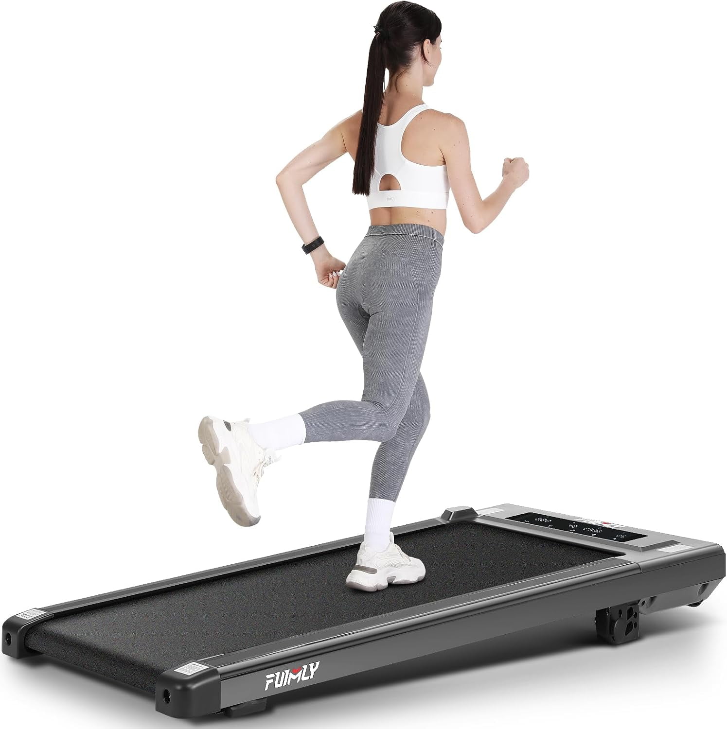 ANCHEER Walking Pad with 8% Incline, 2 in 1 Under Desk Treadmill 2.5HP ...