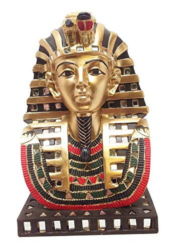 ANCIENT EGYPTIAN PHARAOH KING TUT BUST MASK STATUE TUTANKHAMUN DECOR ...