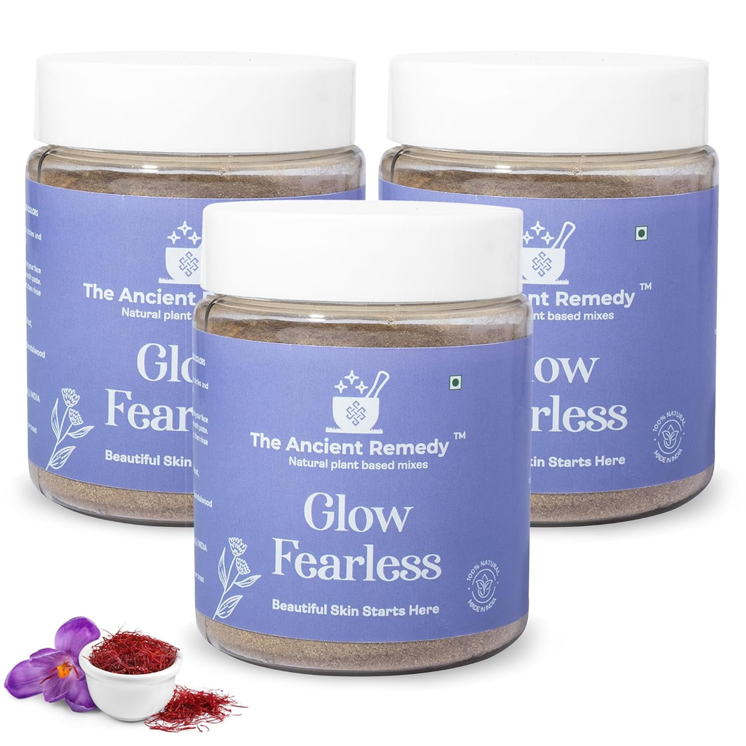 THE ANCIENT REMEDY 110Gram Glow Fearless Bright Face Mask Natural Based ...