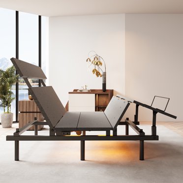 Split King Size Adjustable Bed Frame with USB Port,Head/ Foot Tilt ...