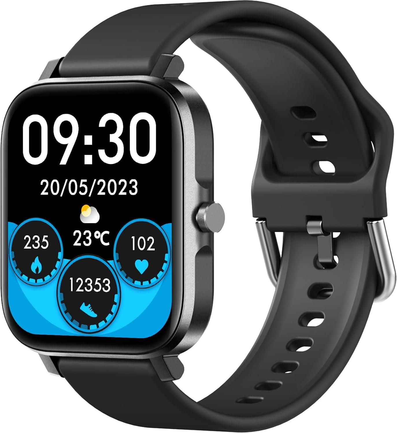 ANCwear Smartwatch for Men Women 1.83" Touch Screen Fitness Tracker ...