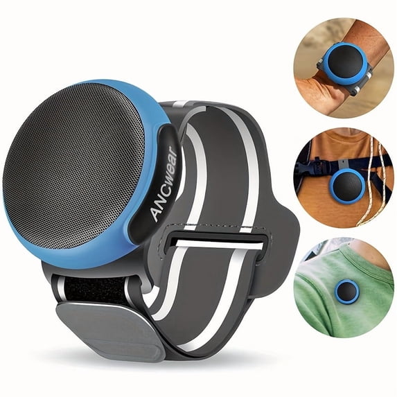 ANCwear Wearable and Clip- Wireless Speakers, TWS Dual Pairing Portable ...